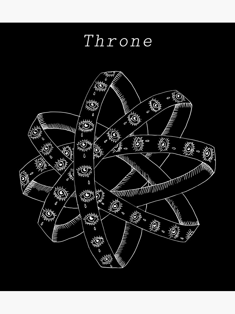 "throne angel thrones ophanim ink illustration" Poster for Sale by ...