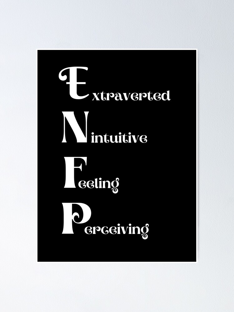 "ENFP" Poster by CognitiveMinds | Redbubble