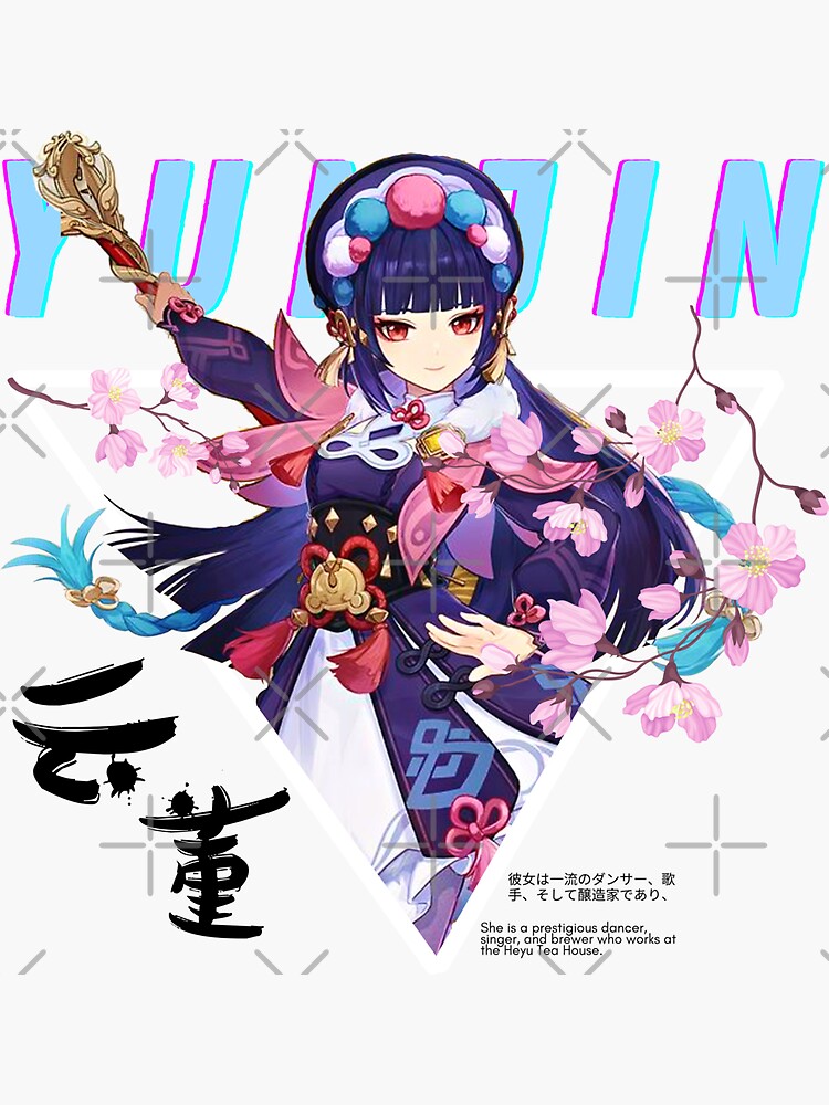 "Genshin Impact YunJin - Yun Jin" Sticker for Sale by Omagatoki | Redbubble