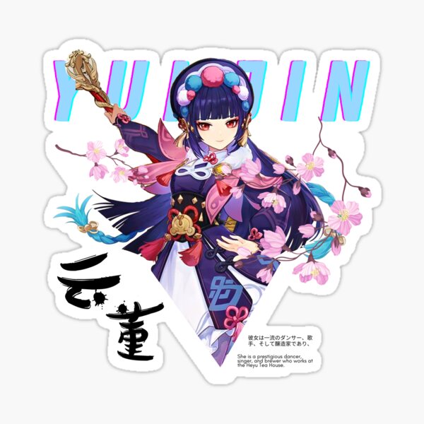 "Genshin Impact YunJin - Yun Jin" Sticker for Sale by Omagatoki | Redbubble