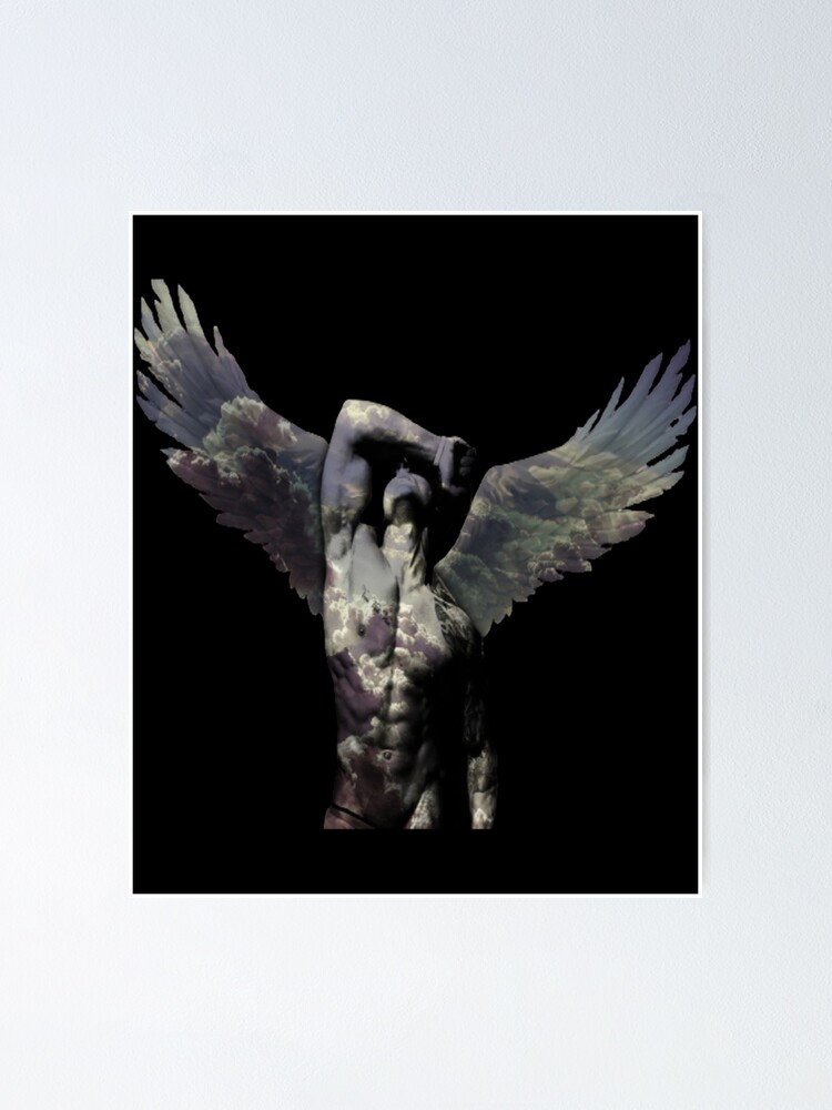 "Zyzz with wings" Poster for Sale by GoofyGorillas | Redbubble
