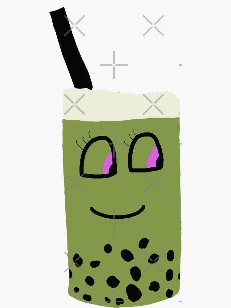 "Smiling boba" Sticker for Sale by eevee135 | Redbubble