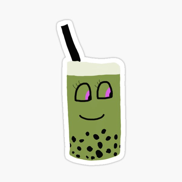 "Smiling boba" Sticker for Sale by eevee135 | Redbubble