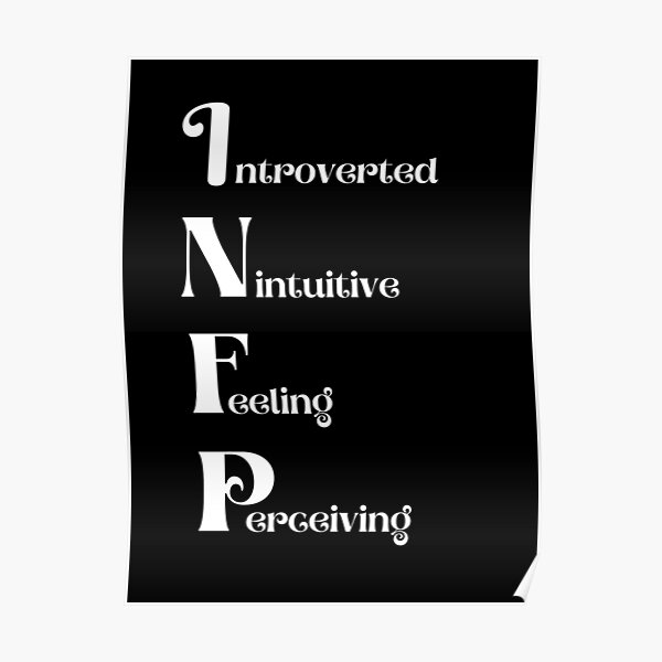 "INFP" Poster for Sale by CognitiveMinds | Redbubble