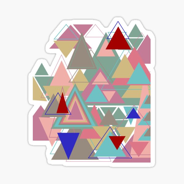 "Color Background - triangle" Sticker for Sale by Boumehraz | Redbubble