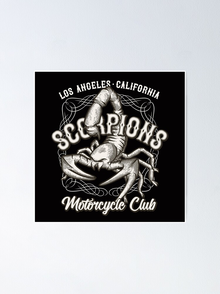 "Scorpions Motorcycle Club" Poster for Sale by obviouslogic | Redbubble