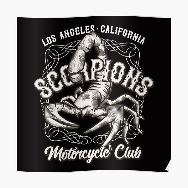 "Scorpions Motorcycle Club" Poster for Sale by obviouslogic | Redbubble