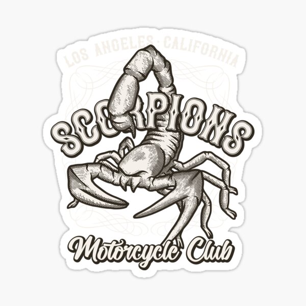"Scorpions Motorcycle Club" Sticker for Sale by obviouslogic | Redbubble