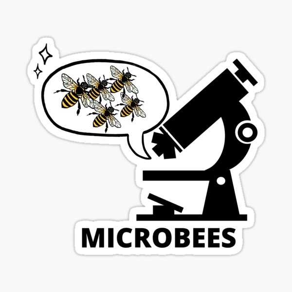 "microBEES" Sticker by Science4u | Redbubble
