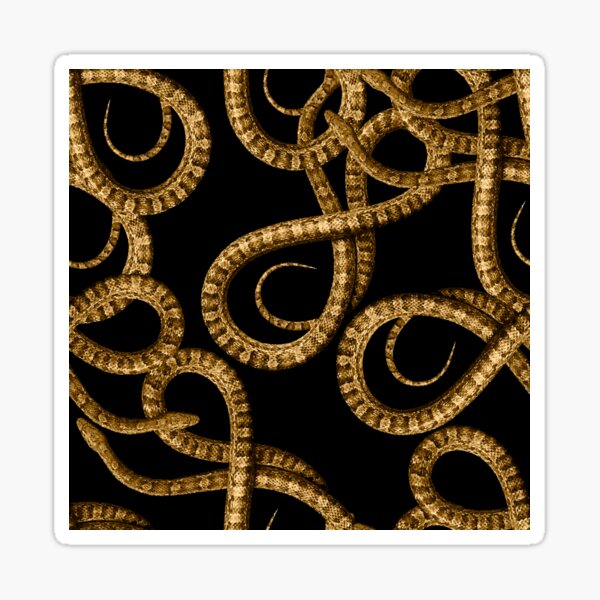 "Photographic Digital Catwalk Inspired Snake Print" Sticker by Wakey ...