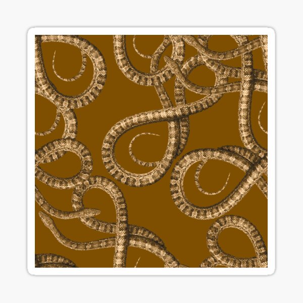 "Photographic Digital Catwalk Inspired Snake Print" Sticker for Sale by ...