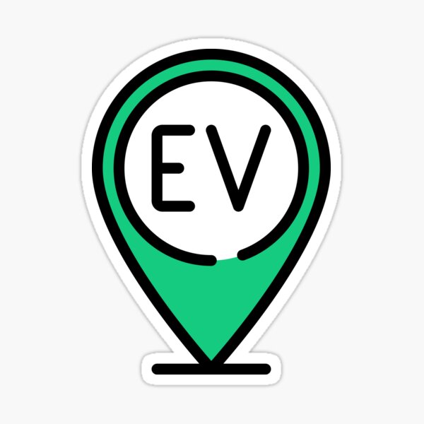 "Electric Vehicle Bolt - EV Symbol" Sticker for Sale by MonkTee | Redbubble