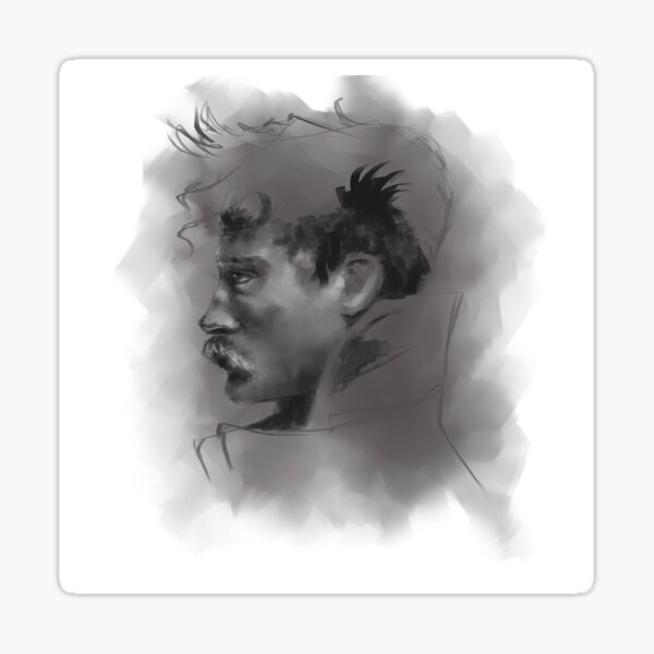"Man profile" Sticker by VortexArtist | Redbubble
