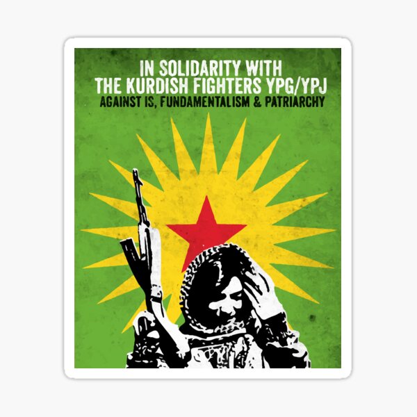 "Rojava Solidarity" Sticker for Sale by mehdibamhaoud | Redbubble