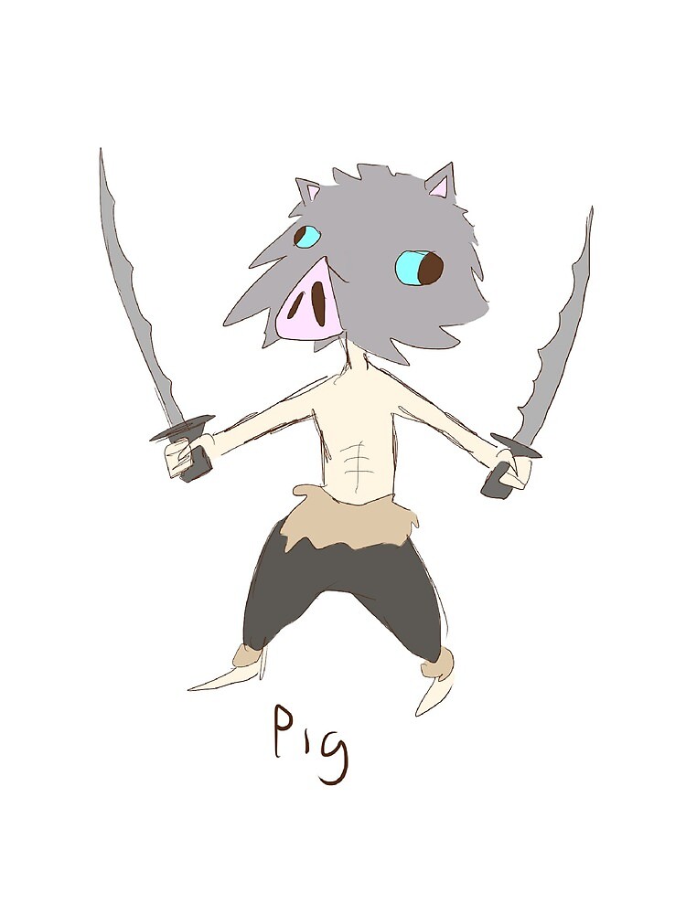 "Anime pig" Photographic Print by Crocyart | Redbubble