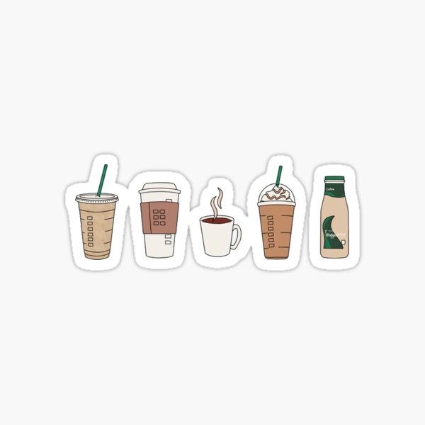 "Coffee Sticker Pack" Sticker for Sale by abigailclairej | Redbubble