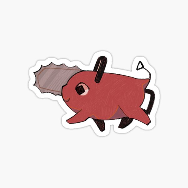 "POCHITA // CHAINSAW MAN " Sticker by Hanakox | Redbubble