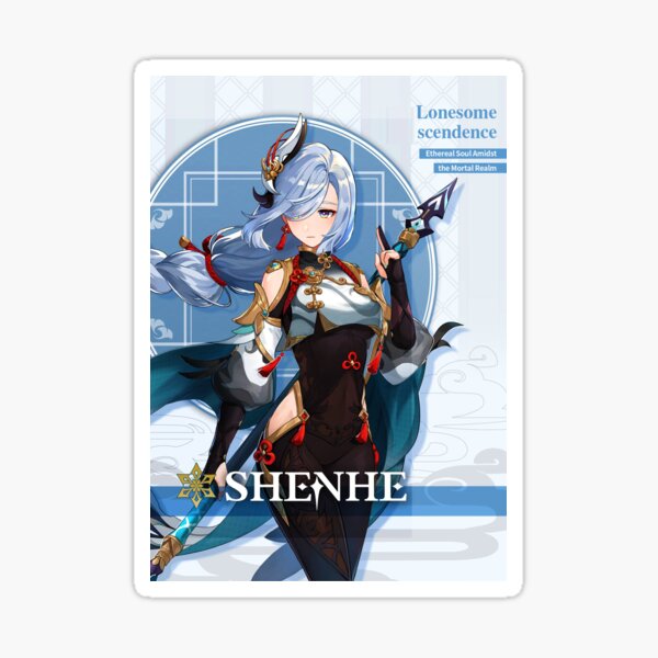 "Genshin Impact Shenhe" Sticker for Sale by Omagatoki | Redbubble