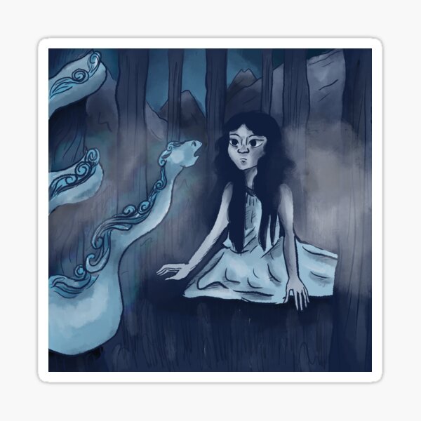 "Meeting a Serpent " Sticker for Sale by MikaylaKB | Redbubble