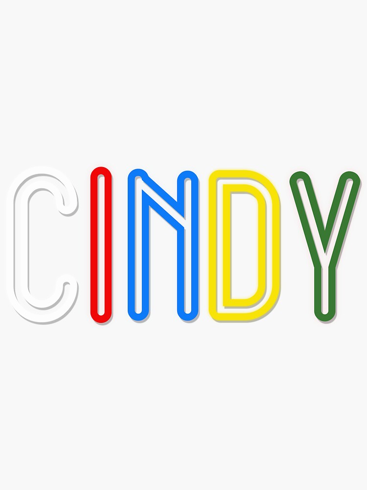 "Cindy - Your Personalised Products" Sticker for Sale by Wintoons ...