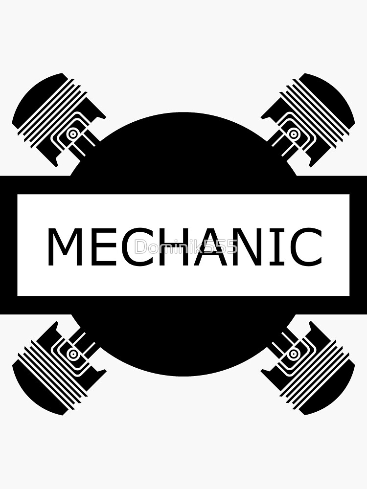 "Mechanic | cool design" Sticker by Dominik555 | Redbubble