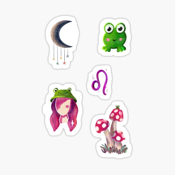 "leo frog witch aesthetic" Sticker for Sale by abigailj-art | Redbubble