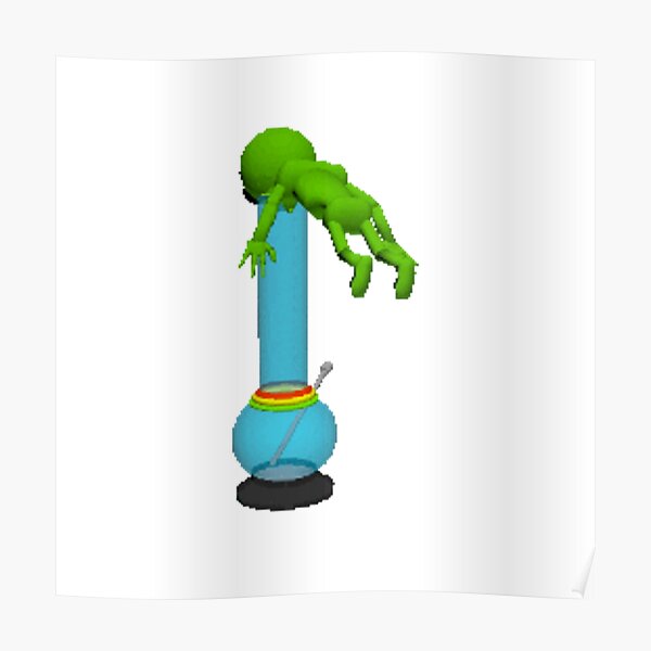 Alien Smoking Weed Posters | Redbubble