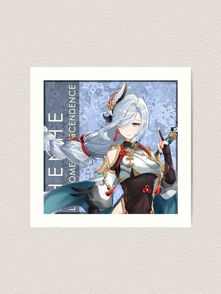 "Shenhe :: Shen he Genshin Impact" Art Print by dudu-inpajamas | Redbubble