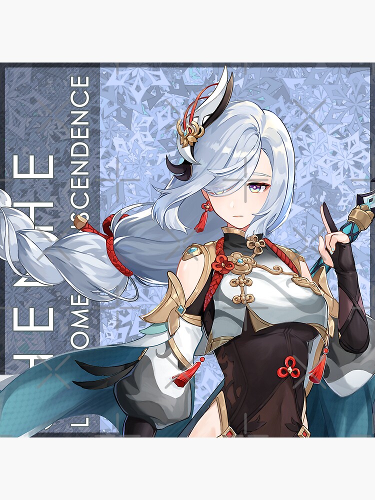 "Shenhe :: Shen he Genshin Impact" Sticker by dudu-inpajamas | Redbubble