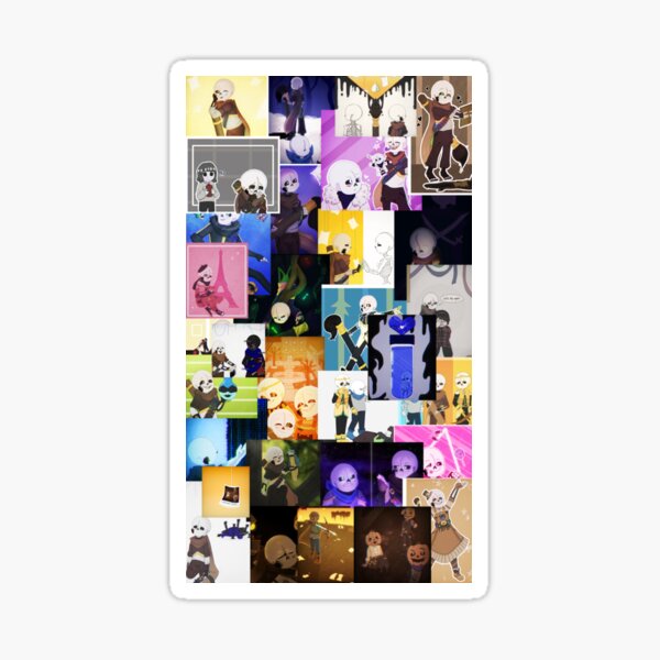 "Inktober Collage" Sticker by MisfitMeraki | Redbubble