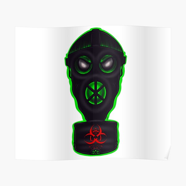 "Zombie gas mask" Poster for Sale by Chillateez | Redbubble