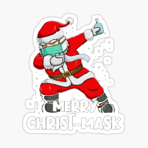"Merry christ-mask" Sticker for Sale by DJszarvas | Redbubble