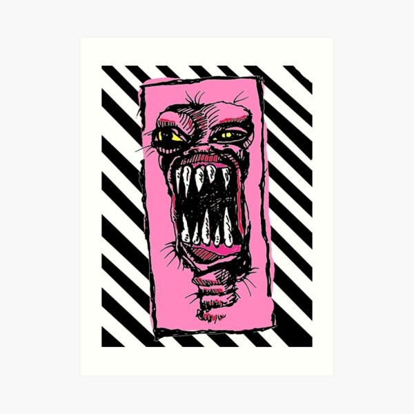 "Punk teeth MONSTER!!!" Art Print for Sale by adrienne75 | Redbubble