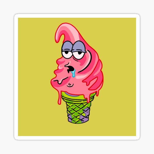 "Patrick Star" Sticker by TopdawgdesignCo | Redbubble