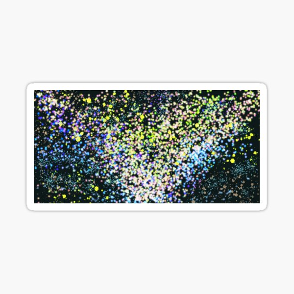 "Blue Popcorn Fireworks dbkART Original Abstract Design " Sticker for ...