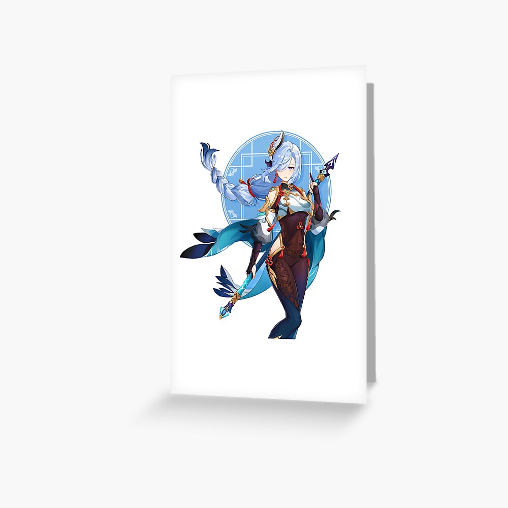 "Shenhe - Genshin Impact" Greeting Card for Sale by Omagatoki | Redbubble
