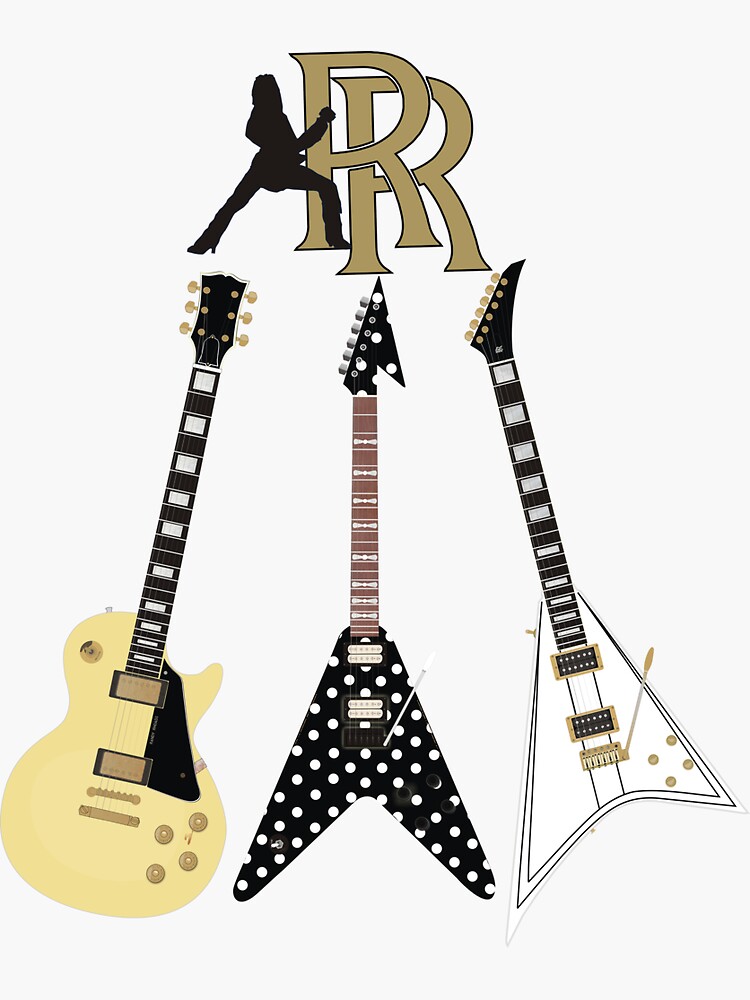 "Randy Rhoads Collection" Sticker for Sale by Griff5516 | Redbubble