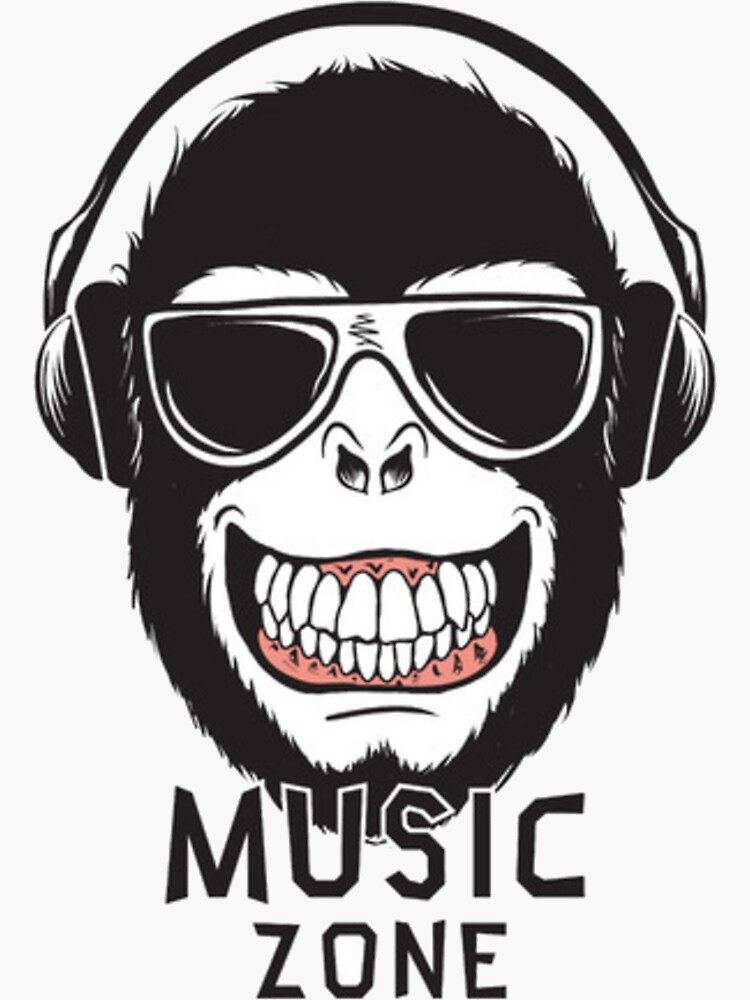 "monkey, gorilla, music, animal, living being, headphones, helmets ...