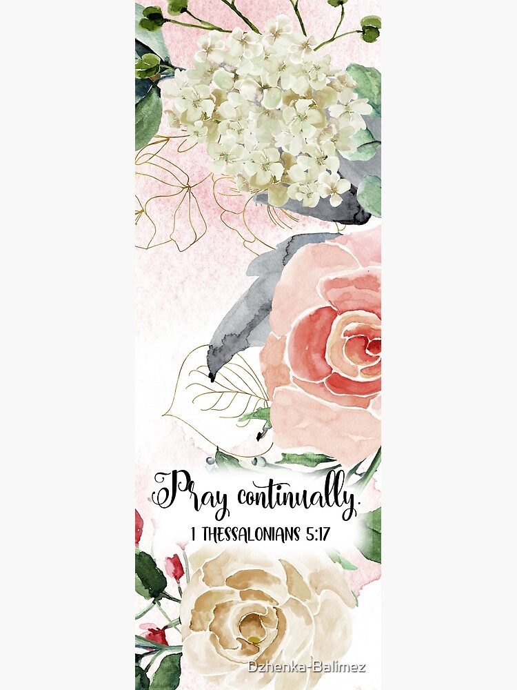 "1 Thessalonians 5:17, Pray Continually, Bible Verse, Watercolor ...