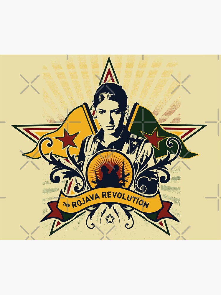 "The Rojava Revolution" Sticker for Sale by mehdibamhaoud | Redbubble