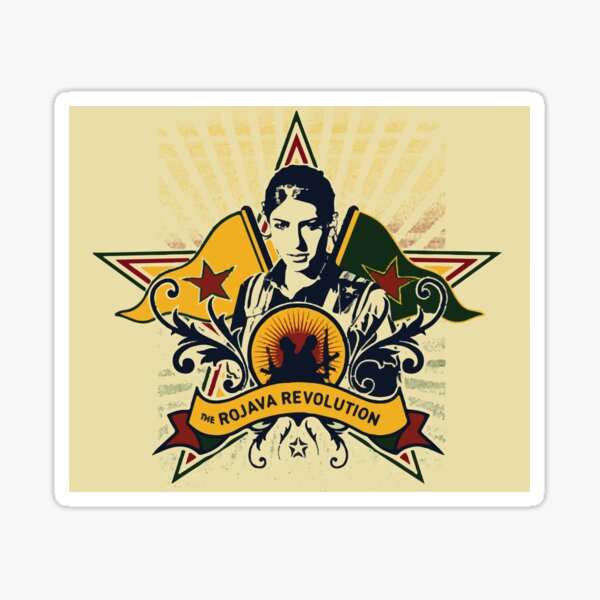"The Rojava Revolution" Sticker for Sale by mehdibamhaoud | Redbubble