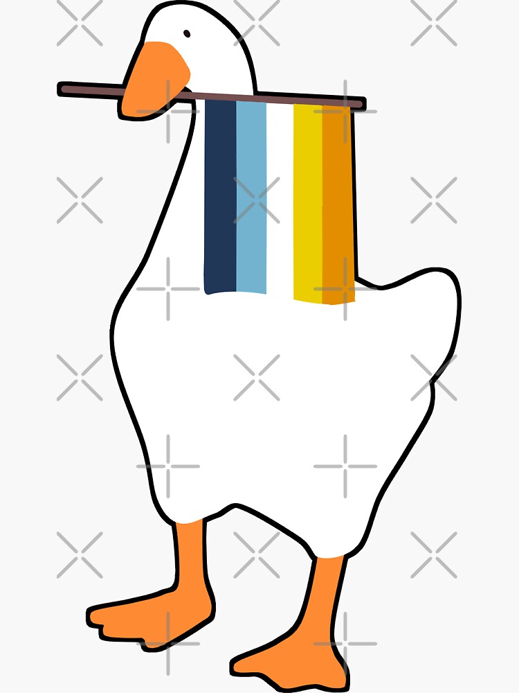 "AroAce Pride Flag | Untitled Goose Game" Sticker for Sale by olivks ...