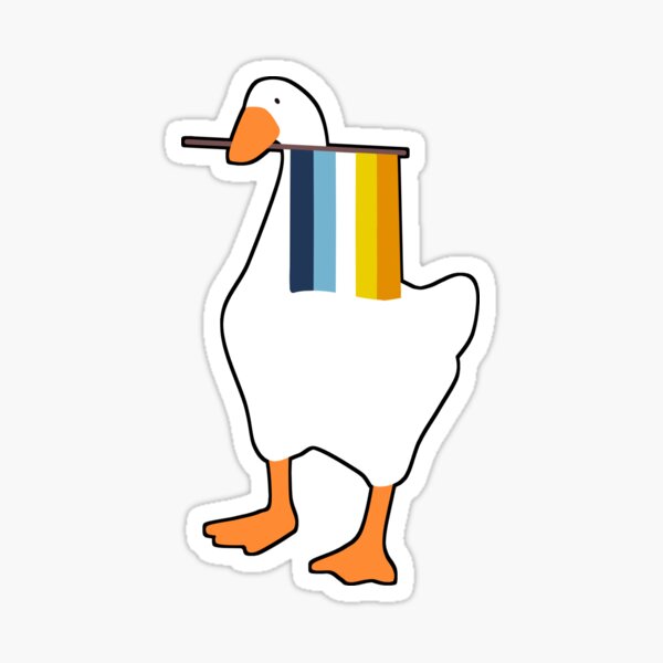 "AroAce Pride Flag | Untitled Goose Game" Sticker for Sale by olivks ...