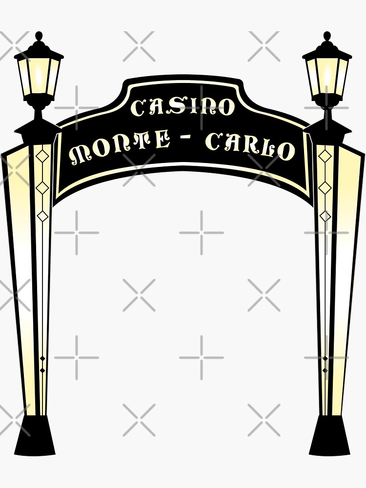 "Monte Carlo Casino Prom Sign Illustration | Twilight Fanart " Sticker ...