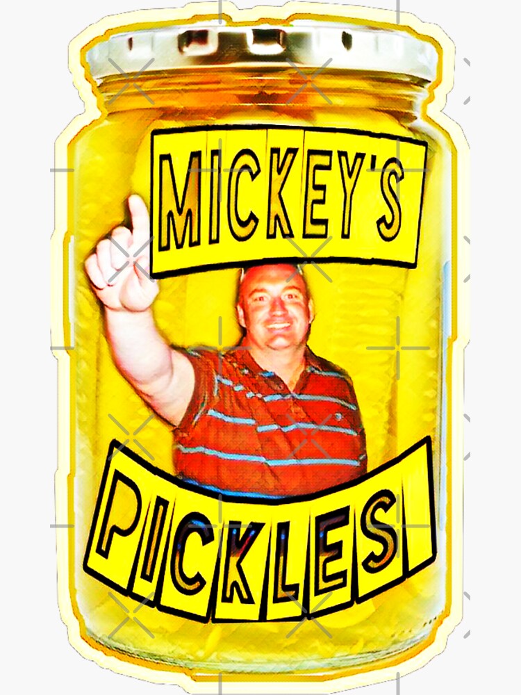 "Mickey's Pickles " Sticker by RGPdesigns | Redbubble