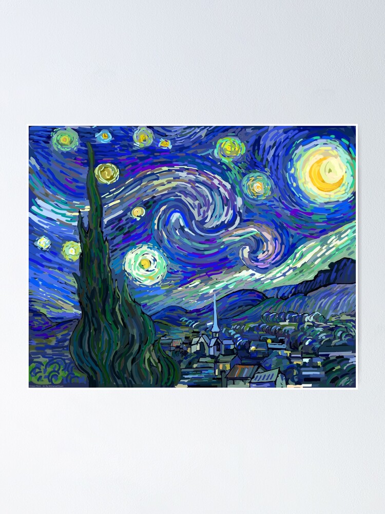 Vincent Van Gogh Starry Night Original Painting