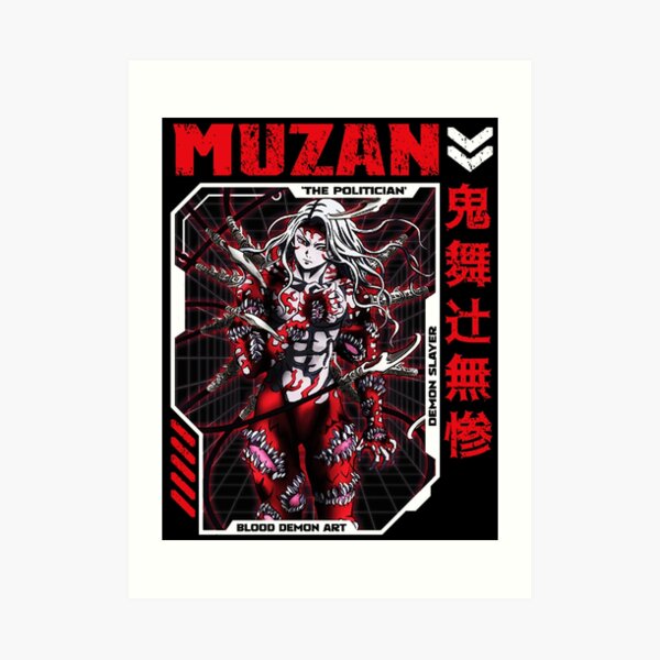"Muzan Kibutsuji - Demon Slayer Streetwear" Art Print by crackett ...