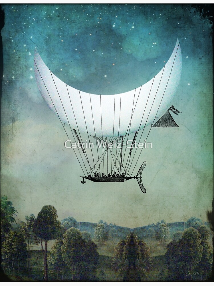 "The Moon Ship" Poster by Catrin Welz-Stein | Redbubble