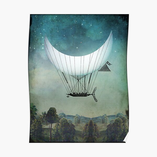 "The Moon Ship" Poster for Sale by catrinarno | Redbubble