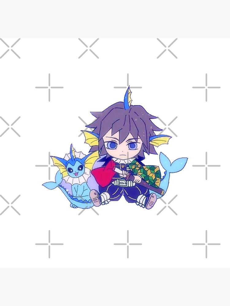 "Lovely demon slayer and his pet chibi " Poster by Lalunestore | Redbubble